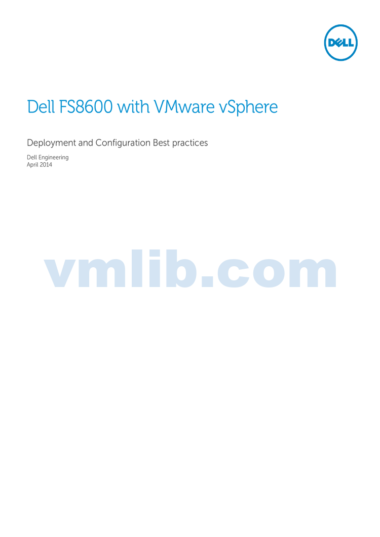 Dell FS8600与VMware vSphere最佳实践指南 - VM技术库