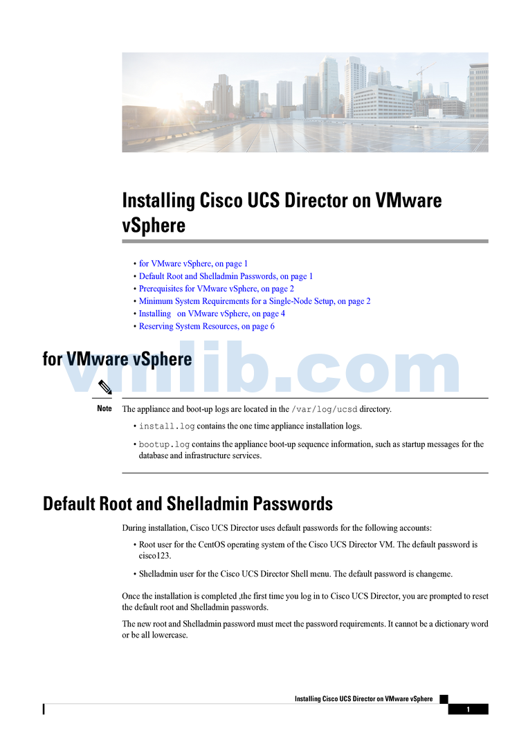 在VMware vSphere上安装Cisco UCS Director - VM技术库