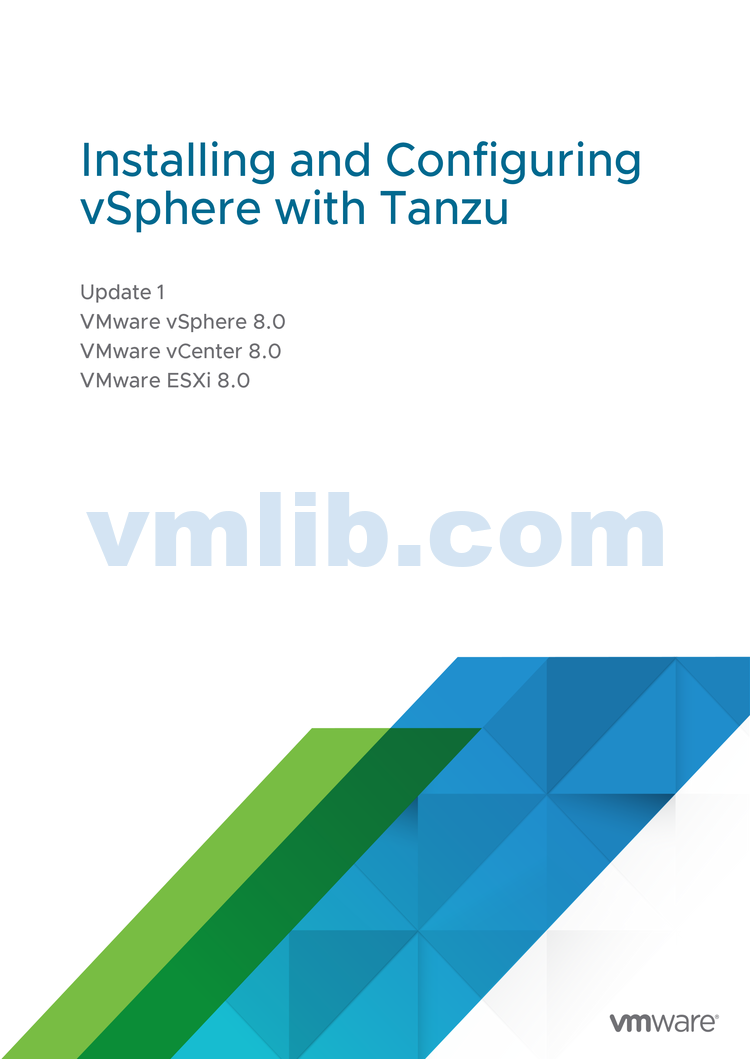 vSphere ESXi vCenter 801 vSphere with Tanzu安装配置指南 - VM技术库
