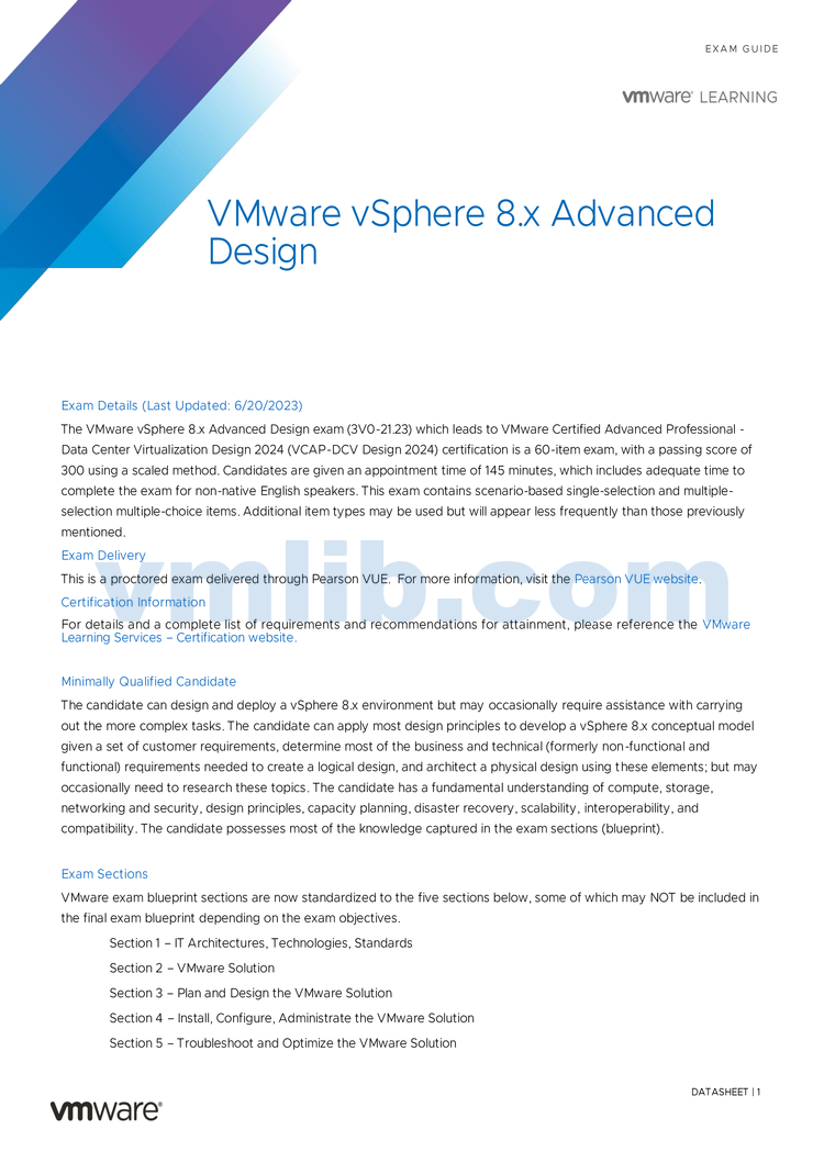VMware vSphere 8.x高级设计 - VM技术库