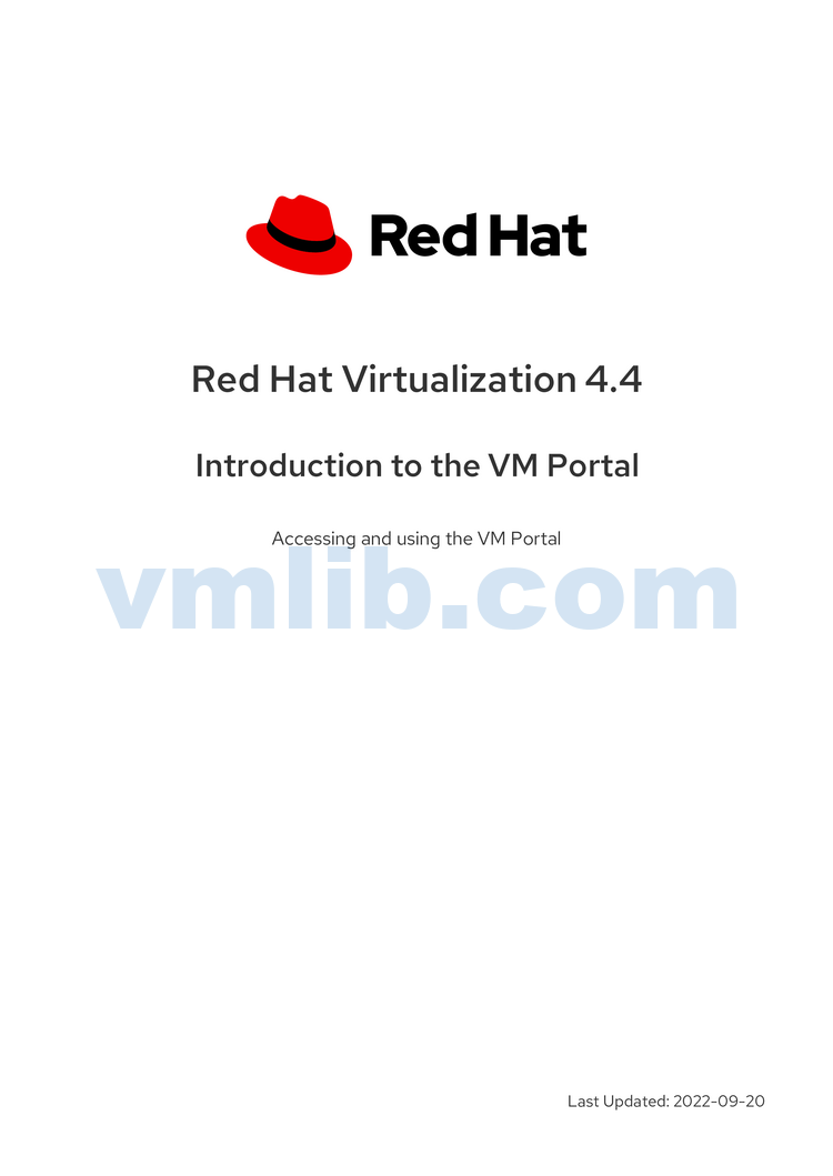 Red Hat Virtualization 4.4 虚拟机门户的访问和使用简介 - VM技术库