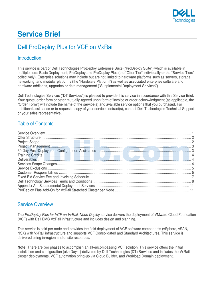 Dell ProDeploy Plus在VxRail上的VCF服务简介 - VM技术库