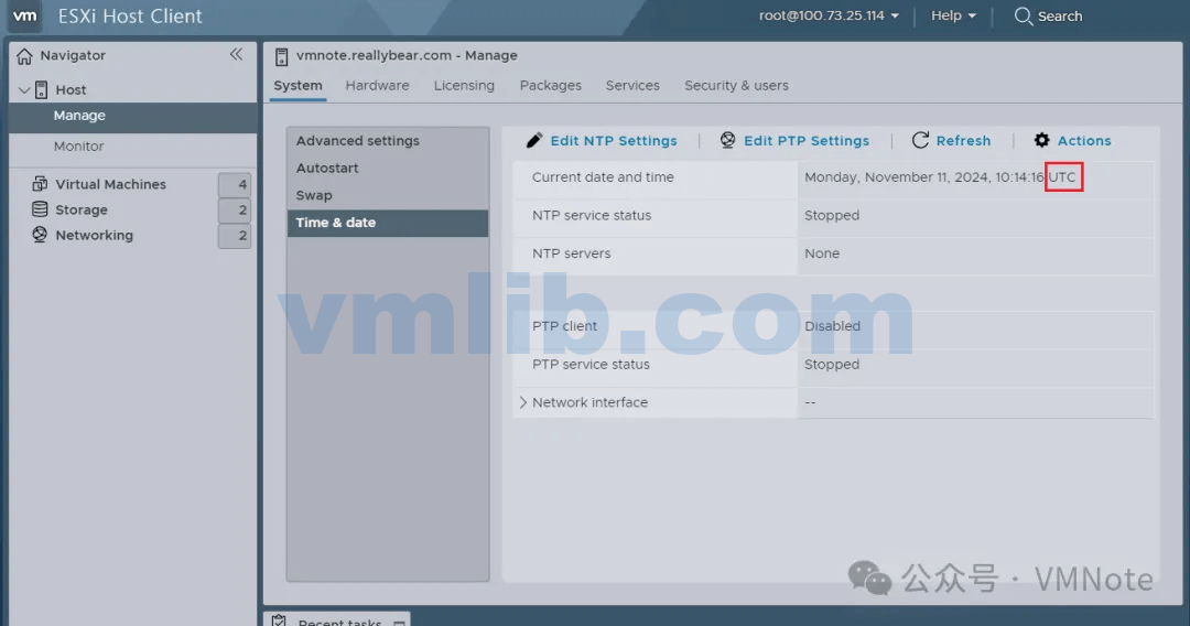 VMware ESXi是否支持设置时区？ - VM技术库