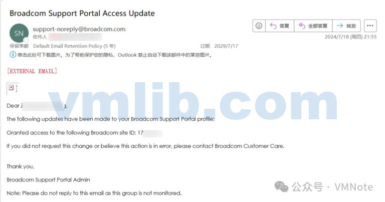 如何将Site ID绑定到Broadcom账户以便获取下载VMware商用软件的权限 - VM技术库